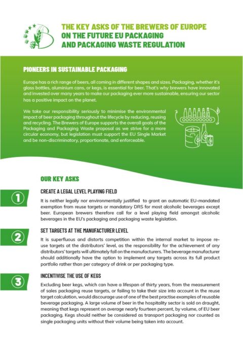 PPWR Key asks - Brewing 4 EU